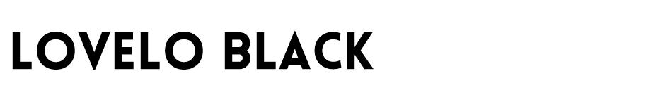 Lovelo Black font - Lovelo Black font download