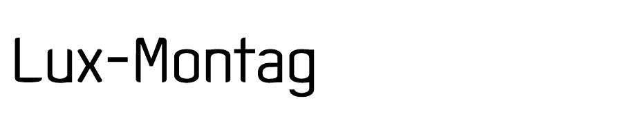 Lux-Montag font - Lux-Montag font download