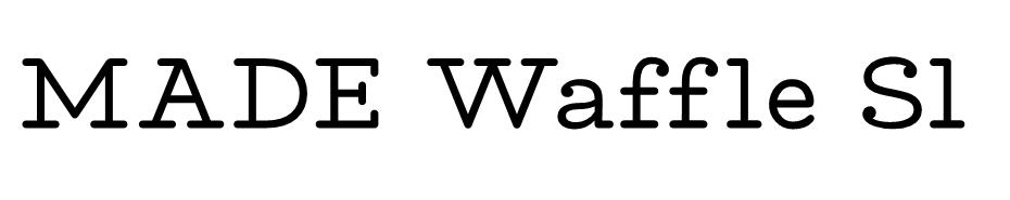 Made Waffle Slab font - Made Waffle Slab font download