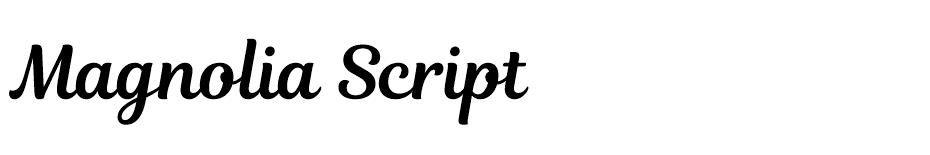 Magnolia Script font - Magnolia Script font download