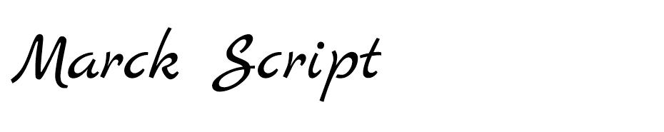 Marck Script Font google font - Marck Script Font font download