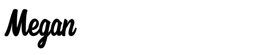 Megan font - Megan font download