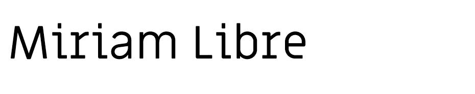 Miriam Libre google font - Miriam Libre font download