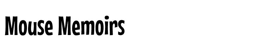 Mouse Memoirs Font font - Mouse Memoirs Font font download