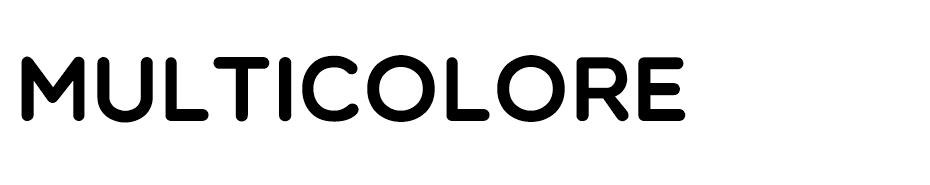 Multicolore font - Multicolore font download