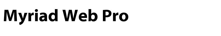 Myriad Web Pro font - Myriad Web Pro font download
