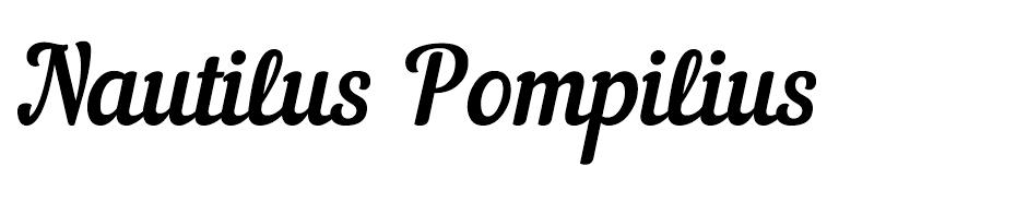 Nautilus Pompilius font - Nautilus Pompilius font download