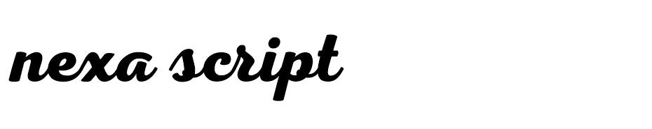 Nexa Script font - Nexa Script font download