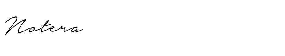 Notera Personal Use Only font - Notera Personal Use Only font download