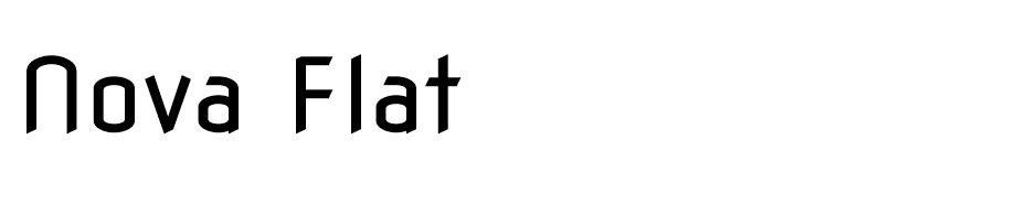 Nova Flat Font google font - Nova Flat Font font download