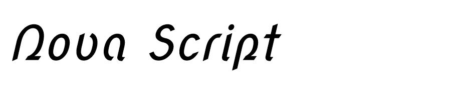Nova Script font - Nova Script font download