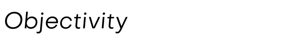 Objectivity font - Objectivity font download