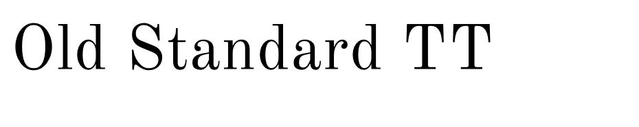 Old Standard TT google font - Old Standard TT font download