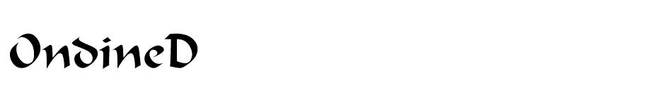 Ondine font - Ondine font download