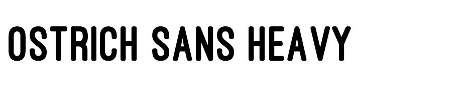 Ostrich Sans Heavy font - Ostrich Sans Heavy font download