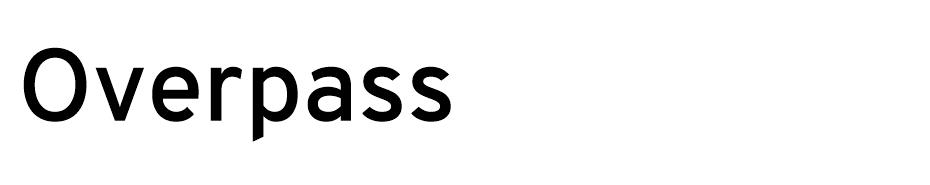 Overpass Font google font - Overpass Font font download