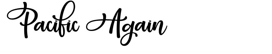 Pacific Again font - Pacific Again font download