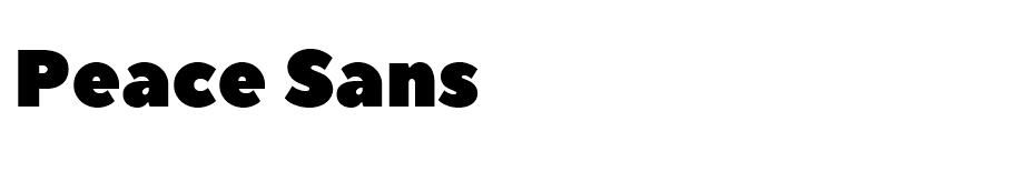 Peace Sans font - Peace Sans font download