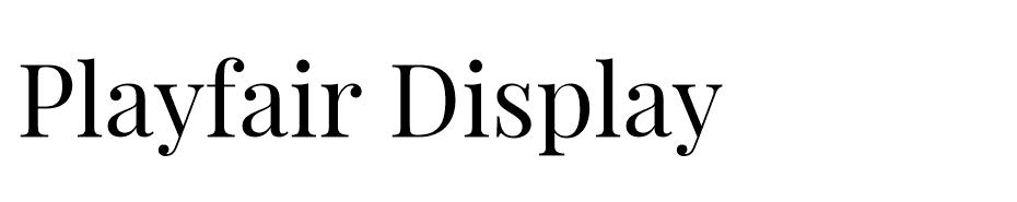 Playfair Display font - Playfair Display font download