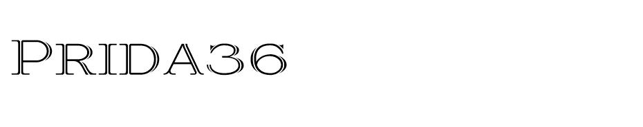 Prida 36 font - Prida 36 font download