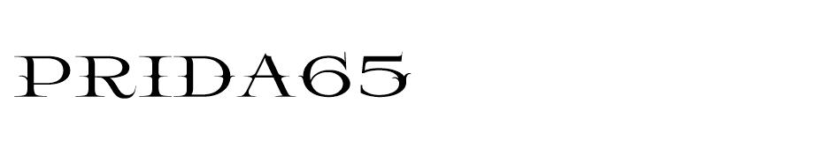 Prida 65 font - Prida 65 font download