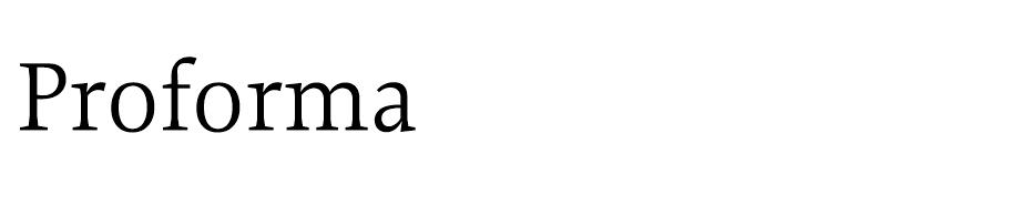 Proforma font - Proforma font download