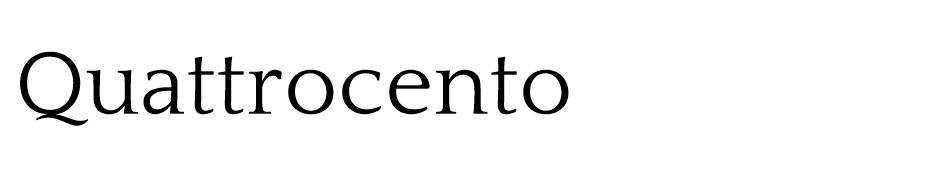 Quattrocento font - Quattrocento font download