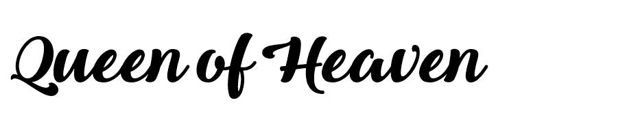 Queen of Heaven font - Queen of Heaven font download