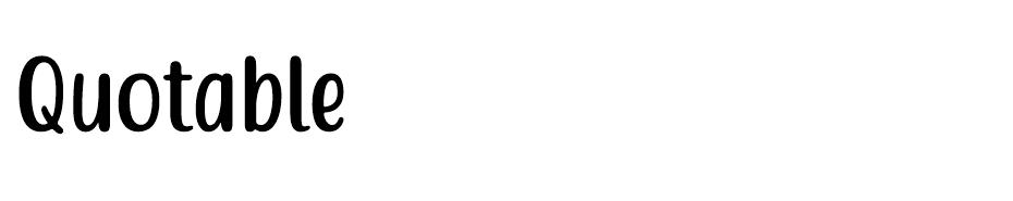 Quotable font - Quotable font download