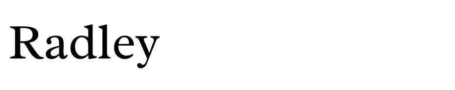 Radley google font - Radley font download