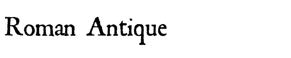 Roman Antique font - Roman Antique font download