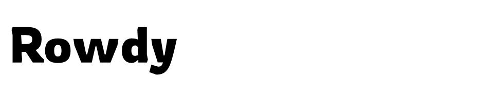 Rowdy font - Rowdy font download
