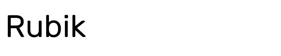Rubik font - Rubik font download