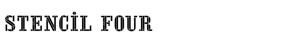 Stencil Four font - Stencil Four font download