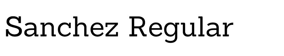 Sanchez font - Sanchez font download