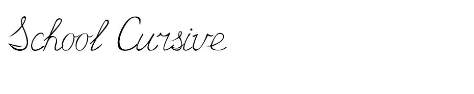 School Cursive font - School Cursive font download