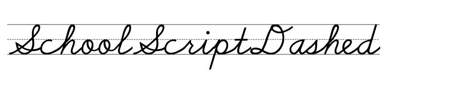 SchoolScriptDashed font - SchoolScriptDashed font download