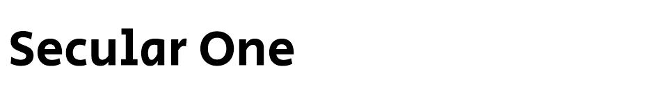 Secular One google font - Secular One font download