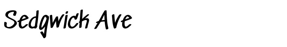 Sedgwick Ave google font - Sedgwick Ave font download