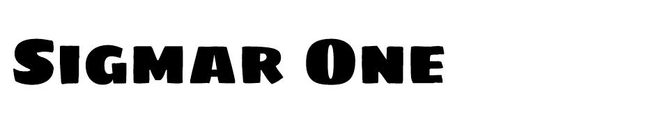 Sigmar One Font font - Sigmar One Font font download