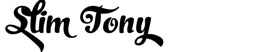Slim Tony font - Slim Tony font download