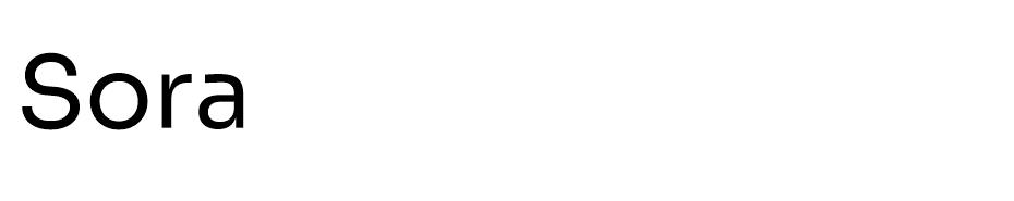 Sora font - Sora font download