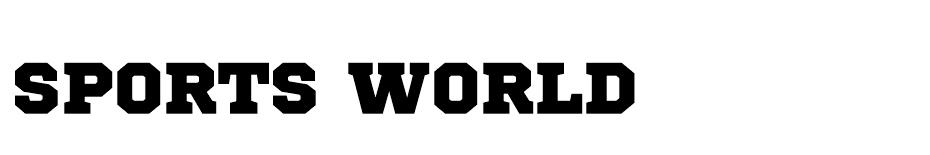 Sports World font - Sports World font download