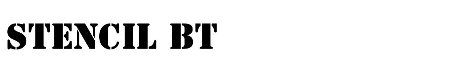 Stencil BT font - Stencil BT font download