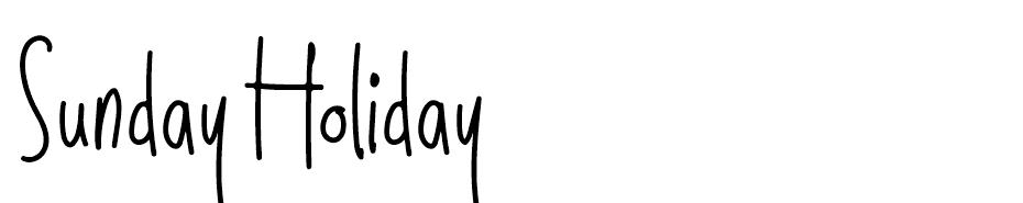 Sunday Holiday font - Sunday Holiday font download