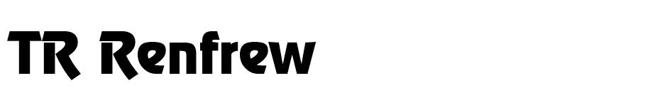 TR Renfrew font - TR Renfrew font download
