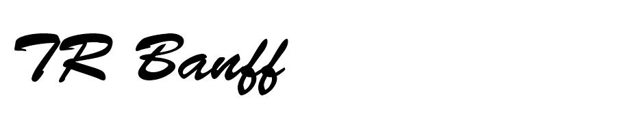 TR Banff Plain font - TR Banff Plain font download