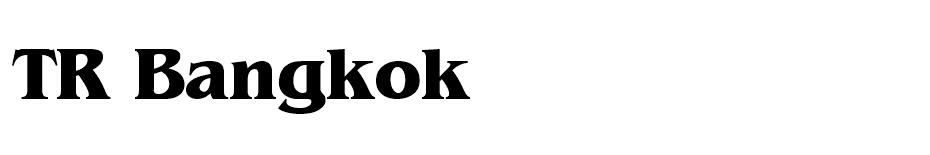 TR Bangkok Bold font - TR Bangkok Bold font download