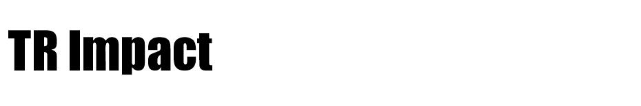 TR Impact font - TR Impact font download