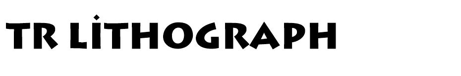 TR Lithograph Bold font - TR Lithograph Bold font download